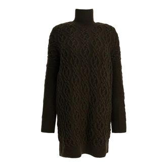 Max Mara Azzurro1234 Zopfstrickkleid - - Dresses - Damen - Gr&uuml;n - M
