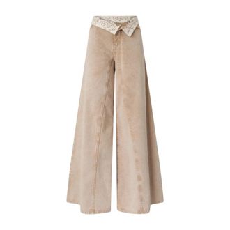 Pinko Winona Wide Leg Jeans - - Jeans - Damen - Beige - W25
