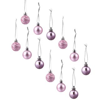 Aboofan 48st Weihnachtskugeln Weihnachtsdeko Charme Plastik Weihnachtsbaum