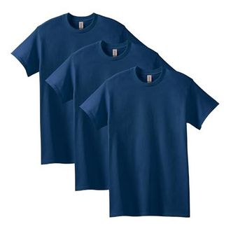 Gildan T-shirt en Coton Épais, Style G5000 Homme, Marine, XXL, (Lot de 3)