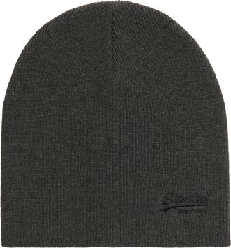 Superdry Herren Essential Logo Strickm&uuml;tze Eisengrau Meliert 1SIZE