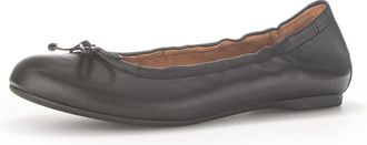 Gabor Damen Klassische Ballerinas, Frauen Flats,Best Fitting,Slip-ons,klassisch elegant,Schleife,Ballerinen,Pumps,schwarz (Kork),37.5 EU / 4.5 UK