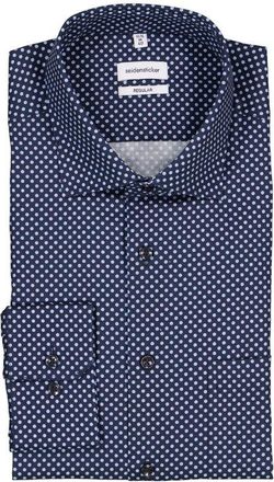 Seidensticker Seidensticker Herren Hemd blau Baumwolle