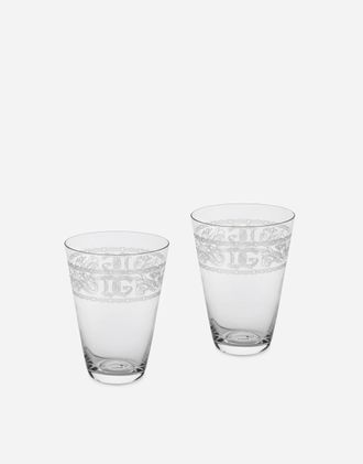 Dolce & Gabbana Set 2 Bicch. Acqua - Wassergläser Mehrfarbig Onesize