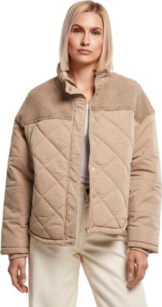 Urban Classics Damen Jacke Ladies Oversized Diamond Quilt Puffer Jacket softtaupe 4XL