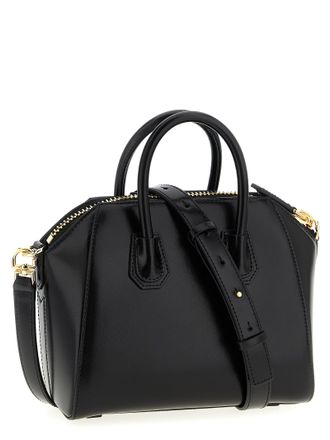 Givenchy Womens Antigona Top Handle Bag Black Calfskin Leather