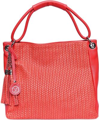 Luisa Vannini Rot Rindsledertasche