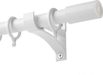 Generic Einzelne Gardinenstange F&uuml;r Fenster Mit Modernen Endkappen, Raumteiler-Gardinenstangen - 70-600cm, R&ouml;mische Stange - Leicht Zu Zerlegen Und Zu Install