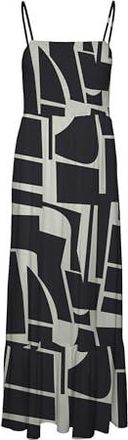 Vero Moda Robe longue VMEASY pour femme, Black Liza, XS
