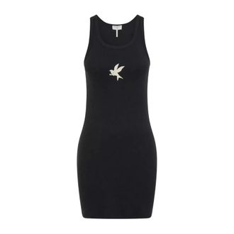 One Teaspoon Schwarzes Baumwoll Minikleid - - Dresses - Damen - Schwarzk - L