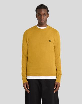 Lyle & Scott Baumwolle-Merinowolle Rundhals-Pullover