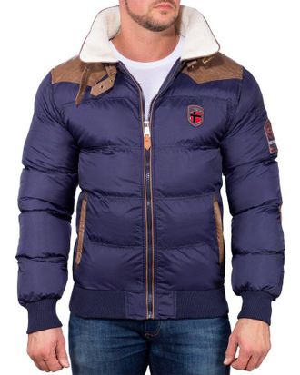 Geographical Norway Winterjacke Herren Regular Fit Outdoor baabramovitch Navy XL Wind-, wasser- und k&auml;lteabweisend, ideal f&uuml;r kalte Wintertage
