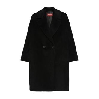 Max Mara Zweireihiger Mantel - - Coats - Damen - Schwarzk - M