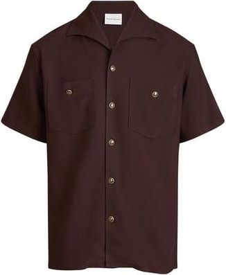 Dr&ocirc;le de Monsieur Chemise droite &agrave; col ouvert