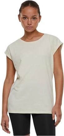 Build Your Brand T-Shirt à épaules Longues pour Femme, Sable Blanc, S