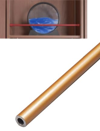 Generic Seitlich montiertes Rundrohrgel&auml;nder aus Aluminiumlegierung - Kantenschutz und St&uuml;tzstange for Holzschr&auml;nke und B&uuml;cherregale(Color1,L100cm/39.3)