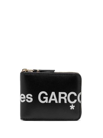 Comme Des Gar&ccedil;ons Huge Logo Full Zip Around Wallet Sa7100hl