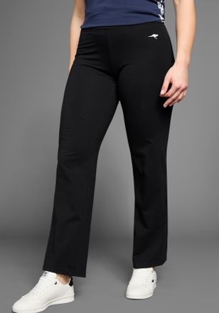 Kangaroos Jazzpants KANGAROOS, Damen, Gr. 52, N-Gr, schwarz, Jersey, Obermaterial: 95% Baumwolle, 5% Elasthan, kontrastfarbene Details, unifarben, schmal lang, 