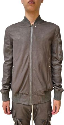 Rick Owens Homme, Vestes, Brun, Taille: XL Veste de vol classique