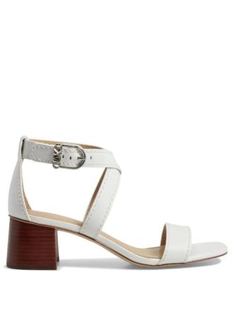 Michael Michael Kors sandales en velours &agrave; boucles 55 mm - Blanc