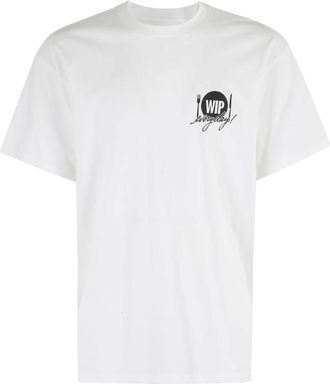 Carhartt Work in Progress Homme, Tops, Blanc, Taille: L T-shirt Blanc en Jersey pour tous les jours