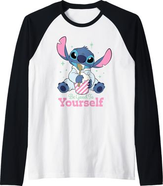 Disney Stitch Be Good to Yourself Ice Cream Self-Care Raglan