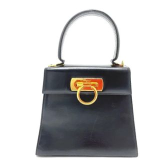Ferragamo Pre-owned Leder Handtaschen - - Pre-owned - Damen - Schwarzk - ONE SIZE