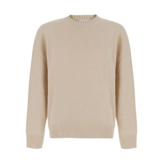 Soft Goat Pullover mit Rundhalsausschnitt - - Knitwear - Damen - Beige - XL