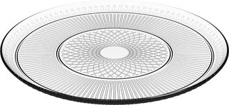 Luminarc ARC N4121 Louison Teller flach, 32.5cm, Glas, transparent, 4 St&uuml;ck