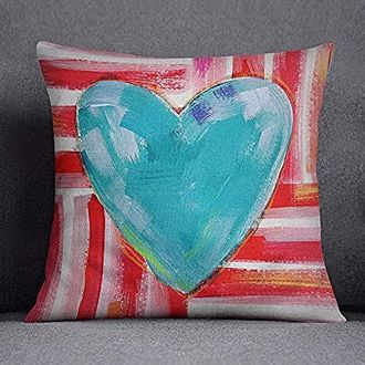 Bonamaison Le Jardin du Lin Kissenhüllen, Cotton, Mehrfarbig, 45x45