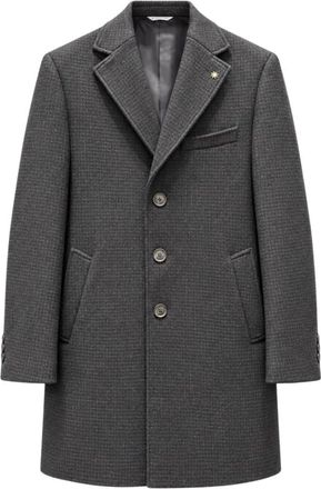 Manuel Ritz Microdibujo Mantel - - Coats - Herren - Grau - 2XL