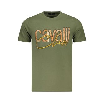 Cavalli T-Shirt mit Rundhalsausschnitt - - Tops - Herren - Gr&uuml;n - XL