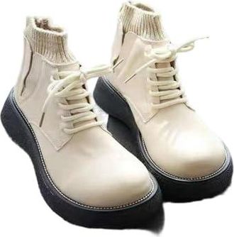 Generic QXDZSW Bottes courtes &agrave; t&ecirc;te large pour femme - Imperm&eacute;ables - En peluche chaude - En laine - Chaussures moches et mignonnes, Peluche beige 02, 39.5 E