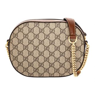 Gucci GG Supreme Chain Bag - - Bags - Damen - Beige - ONE SIZE