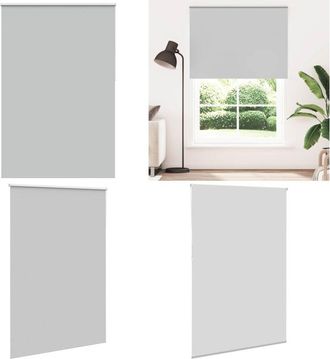 vidaXL Verdunkelungsrollo Hellgrau 145x210cm Stoffbreite 141,6cm - Vidaxl