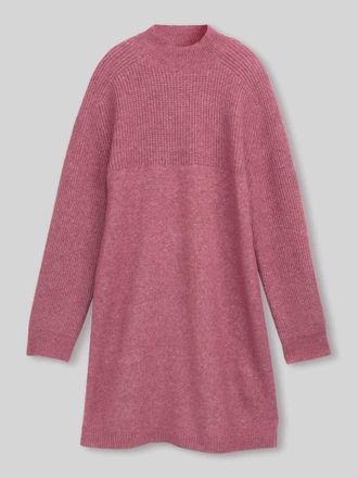 Tom Tailor Denim Strickkleid mit Stehkragen mit Woll-Anteil