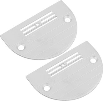 SOLUSTRE 2 St&uuml;ck Metall Nadelplatte f&uuml;r Haushalts und Industrien&auml;hmaschinen mit Skala N&auml;hmaschinenzubeh&ouml;r f&uuml;r Pr&auml;zises N&auml;hen und Vintage Modelle