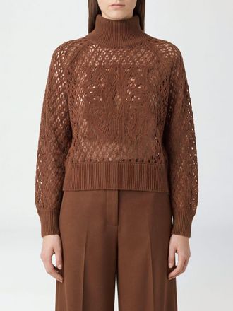 Max Mara Rollkragenpullover aus Kaschmir und Seide in durchbrochener Optik mit &uuml;berschnittenen Schultern