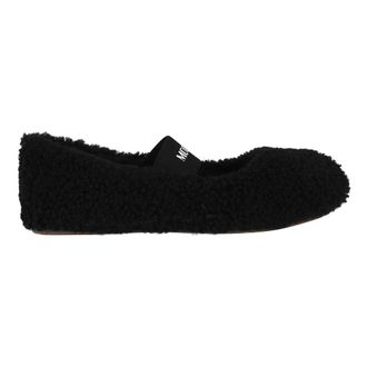 Moon Boot Shearling Ballerinas - - Shoes - Damen - Schwarzk - 41 EU