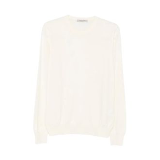 La Fileria Pull en Laine Vierge - Homme - Pulls - Blanc - Taille: L