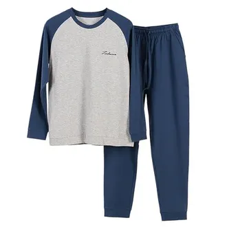Generic Pyjama 2026 pour Homme &agrave; Manches Longues pour Le Printemps et lautomne, Blocage des Couleurs, Fin, Peut &ecirc;tre port&eacute; &agrave; lext&eacute;rieur de la Maison f5