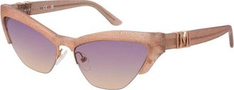 Guess Femme, Accessoires, Rose, Taille: ONE Size Lunettes de Soleil Cat Eye Rose D&eacute;grad&eacute; Violet