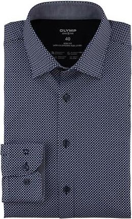 Olymp Level Five 24/Seven Chemise &agrave; manches longues pour homme Imprim&eacute; rotatif sur jersey 462 Niveau 5 03,21 New York Kent-2, Marine 18., 45