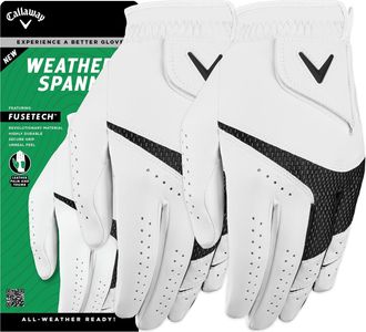 Callaway Golf Weather Spann Handschuh 2023 (2 Stück), Weiß