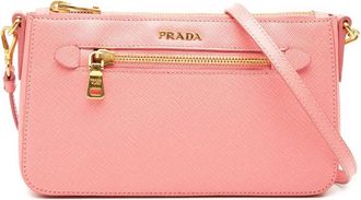 Prada Hobo Bags - Saffiano Lux Front Pocket Crossbody - Gr. unisize - in Gold - f&uuml;r Damen