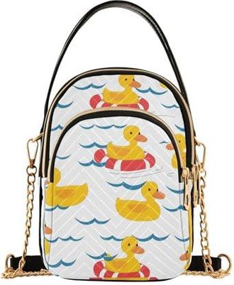 Mnsruu Sac à bandoulière pour femme avec bandoulière réglable en forme de canard et animal de la ferme