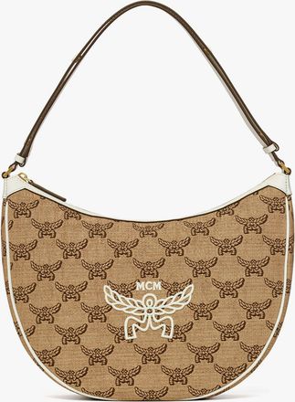 MCM Himmel Ascending Moon Hobo aus Lauretos Raffia Jacquard