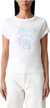 Sporty & Rich T-shirt en coton Emblem - Femme - Tops - Blanc - Taille: 42 FR