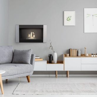 Kratki Wandkamin Bioethanol GOLF VERTICAL T&Uuml;V