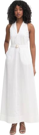 Patrizia Pepe Robe longue chemise - Femme - Robes - Blanc - Taille: 38 FR